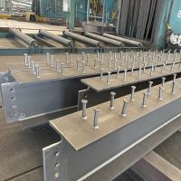 China Stud Welded H Shaped Steel Column Structure On Concrete Building Construction for sale