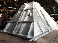 China Q235B Q355B ASTM A36 Steel Structure Fabrication Hopper For Cement for sale