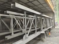 China Hot Dip Galvanized Steel Truss Steel Structure Fabrication With H Beams for sale