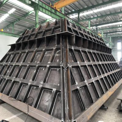 China Dust Collector Carbon Steel Structure Ash Hopper Customized Steel Structure Fabrication for sale
