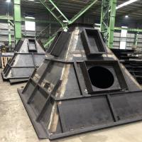China Dust Collector Carbon Steel Structure Ash Hopper Customized Steel Structure Fabrication for sale