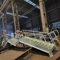 China Steel Structure Staircase Steel Ladder HDG Painting Steel Fabrication Stairs for sale