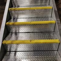 China Steel Structure Staircase Steel Ladder HDG Painting Steel Fabrication Stairs for sale