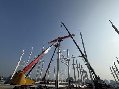 China Modular Construction Pre Engineered H Section Steel Structure Workshop For Industrial Facilities for sale