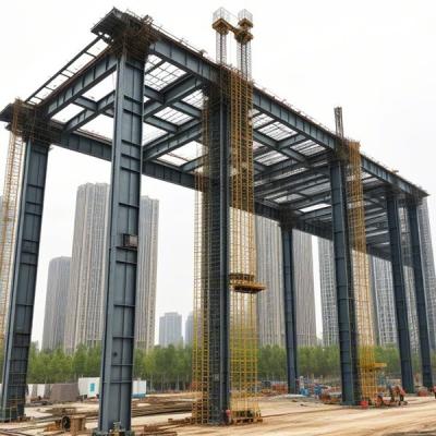 China Customized High Rise Steel Building Solution Painted Galvanized Surface for sale