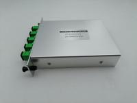 China 1x4 SC APC Optical PLC Splitter Metal Case LGX Cassette For CATV FTTH for sale