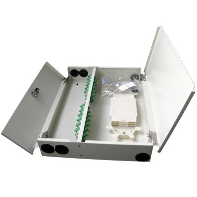China Indoor Sc / Apc Wall Mounted Fiber Enclosure 12/24/36/48 Ports for sale