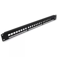 China 19 Inch CAT6 UTP Patch Panel 1U RJ45 24 Ports Blank for sale