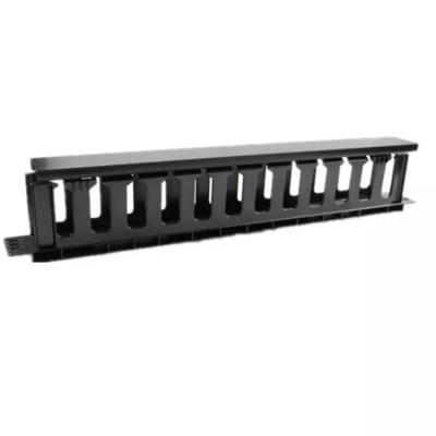 China 1RU Horizontal Single Sided Cable Manager With Finger Duct Cat6 24AWG Metal / ABS for sale