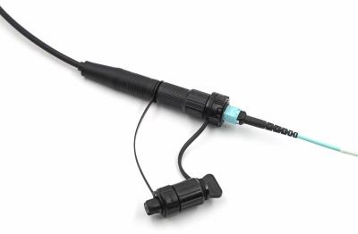 China Outdoor IP67 Waterproof Pre Terminated Cable Huawei Mini MPO Reinforced Connector for sale