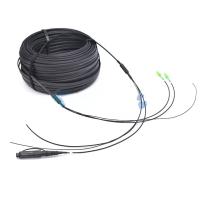 China SST Toneable Flat Drop Cable Optitap Hardened 2 Core SC/APC G657A1 PE for sale