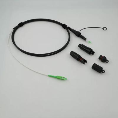 China Pre Connectorized TW Hybrid Fast Connector IP Mini SC Optical H Connector Compatible for sale