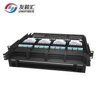 China 1RU Three Layers Fiber Patch Panel 144 Terminations High Density ODF MPO To LC for sale