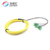 China Single Mode G657A2 LC/APC Fanout Fiber Optic Pigtail Bending Insensitive 1.5m 12 Core for sale