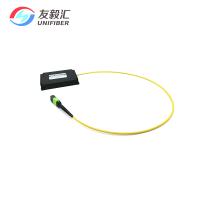 China 1x2 1310/1550nm Fiber Optic Splitter Module 3.0mm Round Cable Elite MPO/APC Male for sale