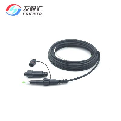 China FTTH Outdoor Pre Connectorized Drop Cable Compatible Huawei Mini SC/APC Corning Optitap for sale