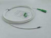 China Flexible SC APC Ferrule To SC APC Armored Fiber Patch Cable G657A2 3.0mm UV White 30m 50m for sale