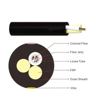 China Self Supported ASU Bulk Fiber Optic Cable 12 Core 24 Core 80m Span for sale
