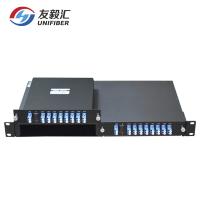China 1U Rack Mount 8 Channel Multiplexer CWDM Mux Demux LGX Single Fiber for sale