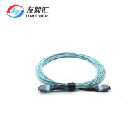 China 12 Fiber OM3 MPO MTP Patch Cord Elite Trunk Cable Female Polarity B for sale