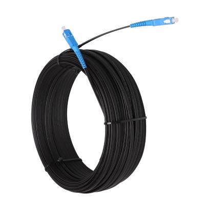 China Outdoor FTTH Drop Cable G657A2 SC/UPC SC/APC 50/100/150m LSZH Jacket for sale