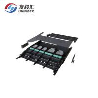 China 1U Rack Mount MPO LC Fiber Optic Patch Panel 144 Ports For Data Center for sale