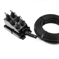 China Outdoor Waterproof Fiber Optic Termination Box With Feed Cable 100M 150M 200M for sale