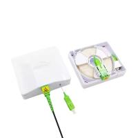 China Wall Mounted Fiber Faceplate Box FTTH G657B3 Invisible Optical Fiber Cable SC/APC for sale