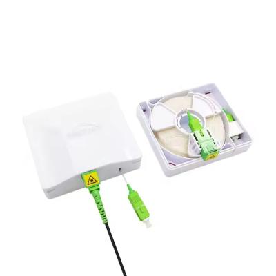 China Wall Mounted Fiber Faceplate Box FTTH G657B3 Invisible Optical Fiber Cable SC/APC for sale