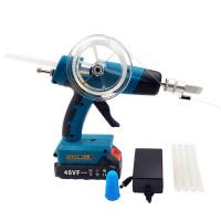 China FTTR 0.9mm Nylon Clear Invisible Fiber Optic Cable Hot Melt Glue Gun Tool Kit for sale