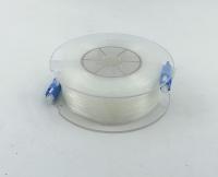 China SC/UPC-SC/UPC Invisible Transparent Optical Fiber Cable, OS2 Singlemode G657B3, Nylon Jacket 10M for sale