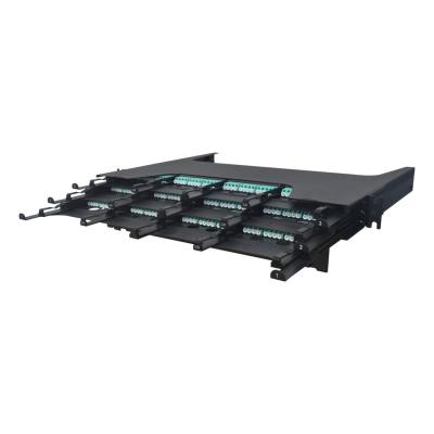 China MP6 Ultra High Density MPO/MTP Fiber Patch Panel 1U 144 Ports for sale