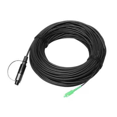 China IP68 Outdoor Hardened H-Connector OptiTap Drop Cable SC/APC-SC/APC G657A2 50M 100M 150M for sale
