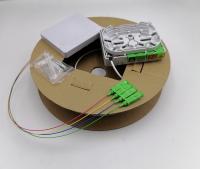 China 4 FO Pre-Terminated Outlet Kit (PTO) G657A2 Drop Cable With Shuttered SC/LC Adapter for sale
