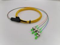 China 4 Core Single Mode G657A2 FC/APC Ribbon Fiber Pigtail 2.5m for sale