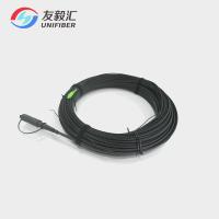 China 100FT SST-Drop Toneable 1F Outdoor Pre-connectorized Dielectric Flat Drop Cable G657A2 Optitap to SC/APC for sale