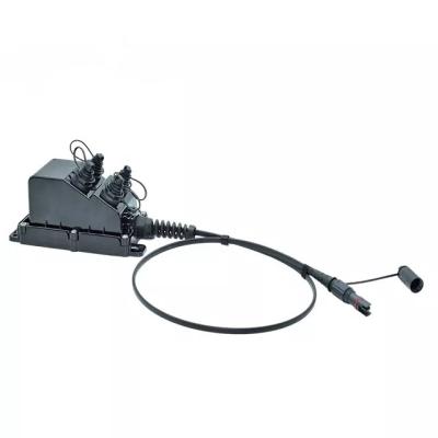 China 4 Ports Terminal MST Optitap with 4F flat fiber drop cable 250FT for sale