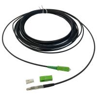 China FTTH MTC/SC-SC/APC Pre-connectorized Push and Pull Drop Rush Cable Through Wall/conduit for sale