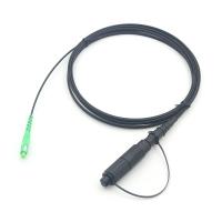 China Preconnectorized hardened OptiTap SC/APC-SC/APC G657A2 Flat Drop Cable Patch Cord 4.5*9.8mm for sale