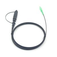 China Preconnectorized hardened OptiTap SC/APC-SC/APC G657A2 Flat Drop Cable Patch Cord 4.5*9.8mm for sale