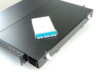 China 1U 144 Port MPO-LC High Density Fiber Patch Panel with 12x MPO-LC Cassettes for sale