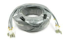 China Flexible Armored Fiber Optical Patch Cord , Lc To Lc Multimode Fiber Optic Cable for sale