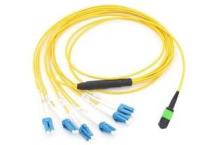 China Harnesses MPO MTP To Lc Breakout Cable 0.5/1/2/3m Or Customized Cable Length for sale