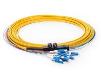 China Lc / Sc / Fc / St Fiber Optic Pigtail , Ribbon Fanout Pigtail Patch Cord for sale