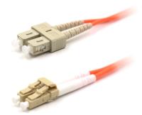 China Multimode Armored Fiber Optical Patch Cord , Sc Lc Fiber Patch Cord Plenum Orange for sale