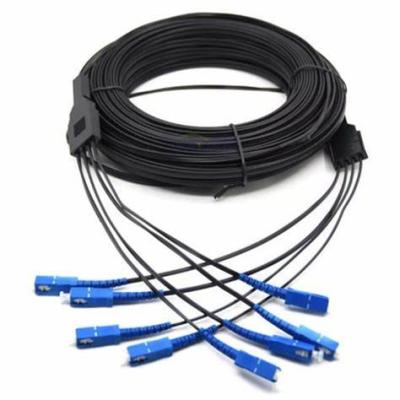 China Breakout Fiber Optical Patch Cord 4 Cores Sc Connector Ftth Patch Leads for sale