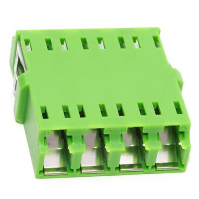 China Green Lc Fiber Adapter Internal Shutter PEI / PC Housing Zirconia Ceramic Sleeve for sale