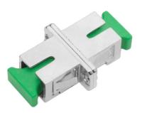 China SC Simplex Metal Fiber Optic Adapter Water Resistance Low Insertion Loss for sale