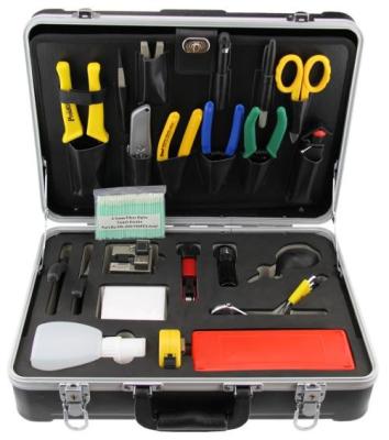 China Portable Hand Deluxe Fiber Optic Tool Kits Rugged Field Case ROHS Approved for sale