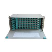 China Beige Color Fiber Optic Patch Panel , Optical Distribution Frame ODF for sale